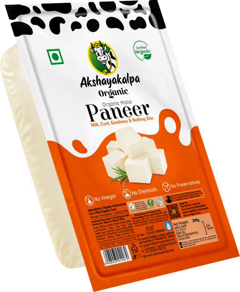P for Pure, protein-packed Paneer! - Akshayakalpa Organic Milk